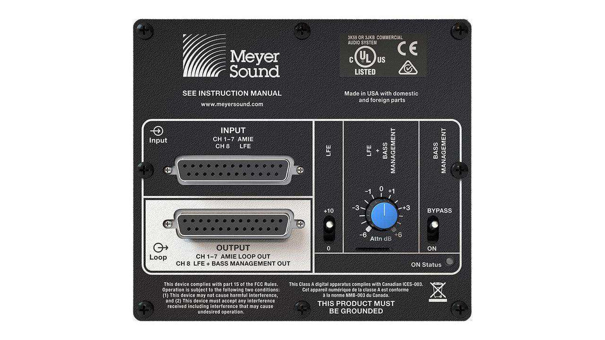 Meyer Sound AMIE-SUB 7.1 (DB25) Bass MNGMT Input Kit - 40.251.451.01 – Creation Networks