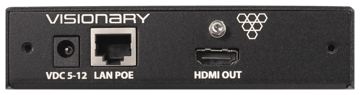 Visionary Solutions PacketAV D4100 4K UHD over IP POE Decoder – Creation Networks