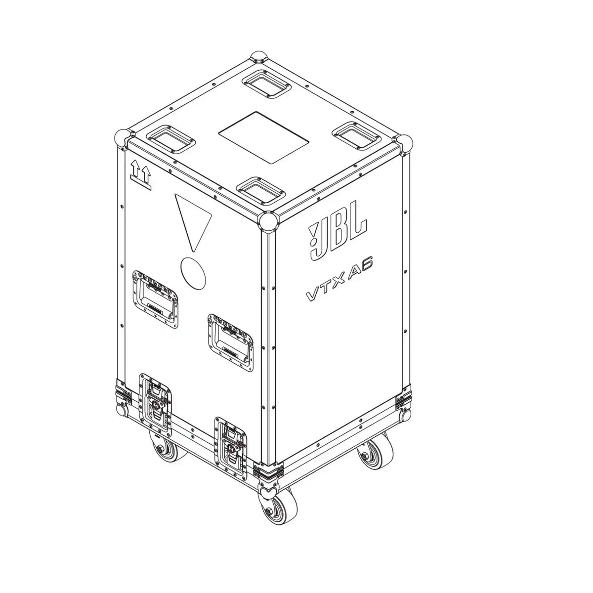 JBL VTX A6 CASE – Road Case for (4) VTX A6 Line Array Speakers ...