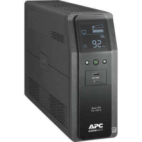 APC BR1000MS Back-UPS Pro BR 1000VA Battery Backup & Surge Protector ...