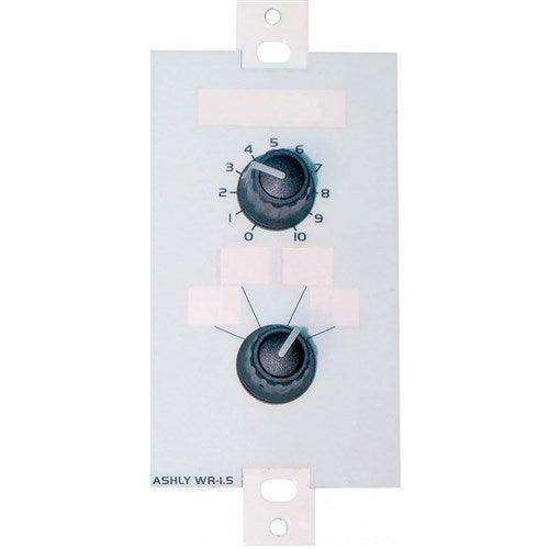 ASHLY WR-1.5 Wall Remote, single rotary potentiometer + 4-position rot ...