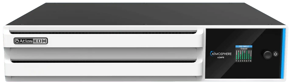 Atlas Sound AZMP8 Atmosphere™ 8-Zone Signal Processor with 1200-Watt A ...