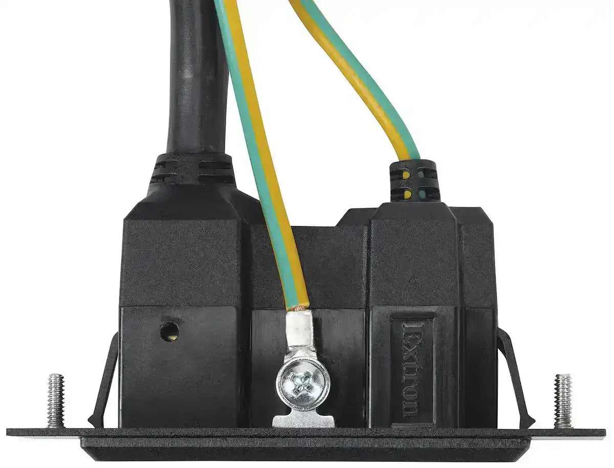 Extron US (2) AC Outlets w 6' (1.83m) Conduit – Black – Creation Networks