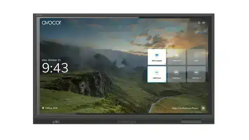 Avocor E-50 Series 75" UHD 4K Touchscreen Commercial Display - AVE-755 ...