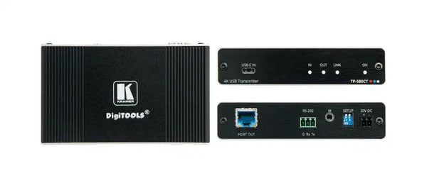 Kramer TP-580CT 4K60 4:2:0 USB–C Transmitter with RS–232 & IR over Lon ...