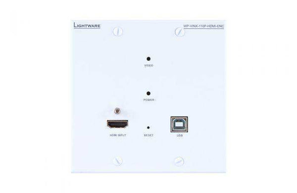 Lightware WP-VINX-110P-HDMI-ENC Wallplate AV Over IP Scaling Multimedi ...
