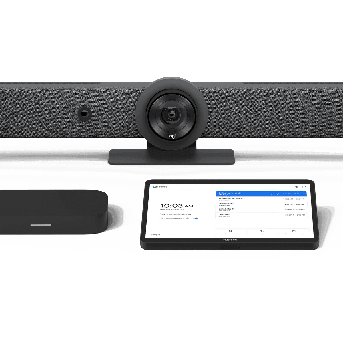 Logitech Rally Bar with Tap and Google Meet Compute - PC Bundle for Go ...