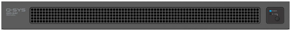 QSC QIO-24f Eight (8) mic/line level inputs, eight (8) software-defina ...