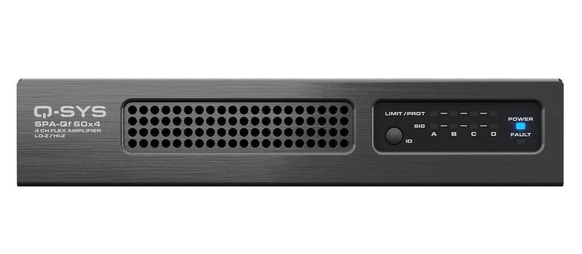 QSC SPA-Qf 60x Network Amplifier for Q-SYS | 2-Channel DSP Audio ...