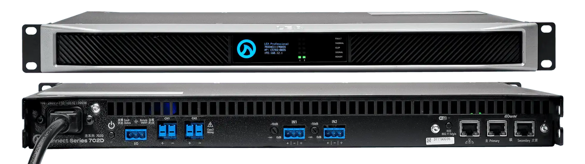 Lea Professional CS704D Connect Series 2800W 4-Channel Networked Ampli ...