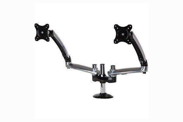 Peerless-AV Dual Desktop Mount For up to 29" Monitors w/Grommet Base ...