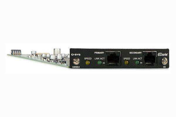 QSC CDN64 Q-SYS Core 510i Dante 64x64 Audio Bridge Card | Creation Networks