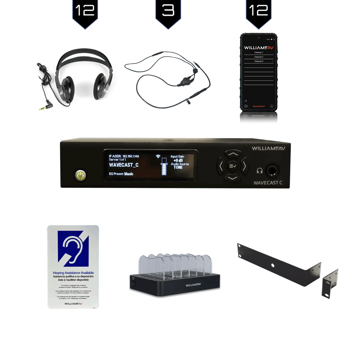 Williams Sound WF SYS3C HED 024 IDP 008 - Hearing Loop Available sign ...